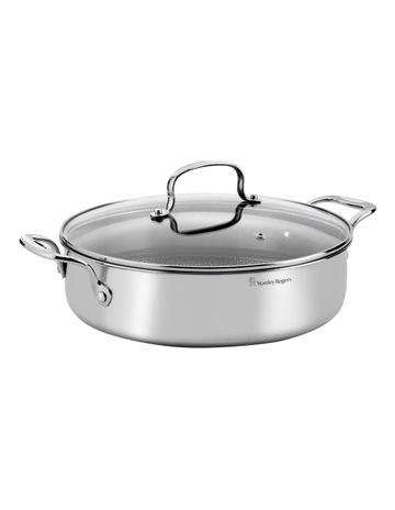 Stanley Rogers SR-Matrix Non-Stick Round Roasting Pan 36cm in Silver | MYER