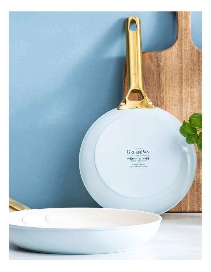 GreenPan Padova Frypan Twinpack 24/30cm in Light Blue | MYER