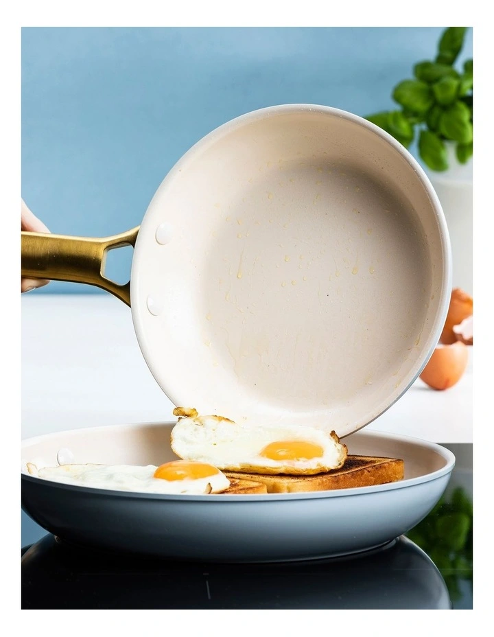 GreenPan Padova Frypan Twinpack 24/30cm in Light Blue | MYER