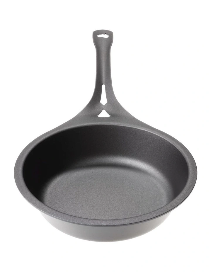 Solidteknics Quenched Lightning Pan Long Handle 20cm in Black | MYER