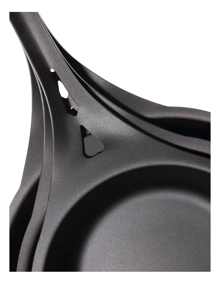 Solidteknics Quenched Lightning Pan Long Handle 20cm in Black | MYER