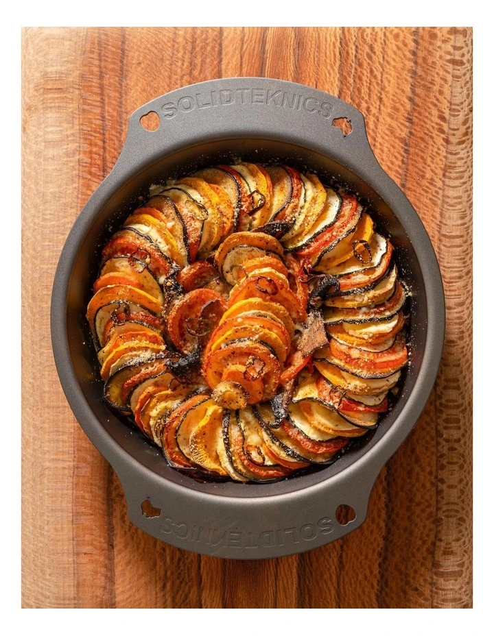 Solidteknics Quenched Lightning Pan Dual-Handle 24cm in Black | MYER