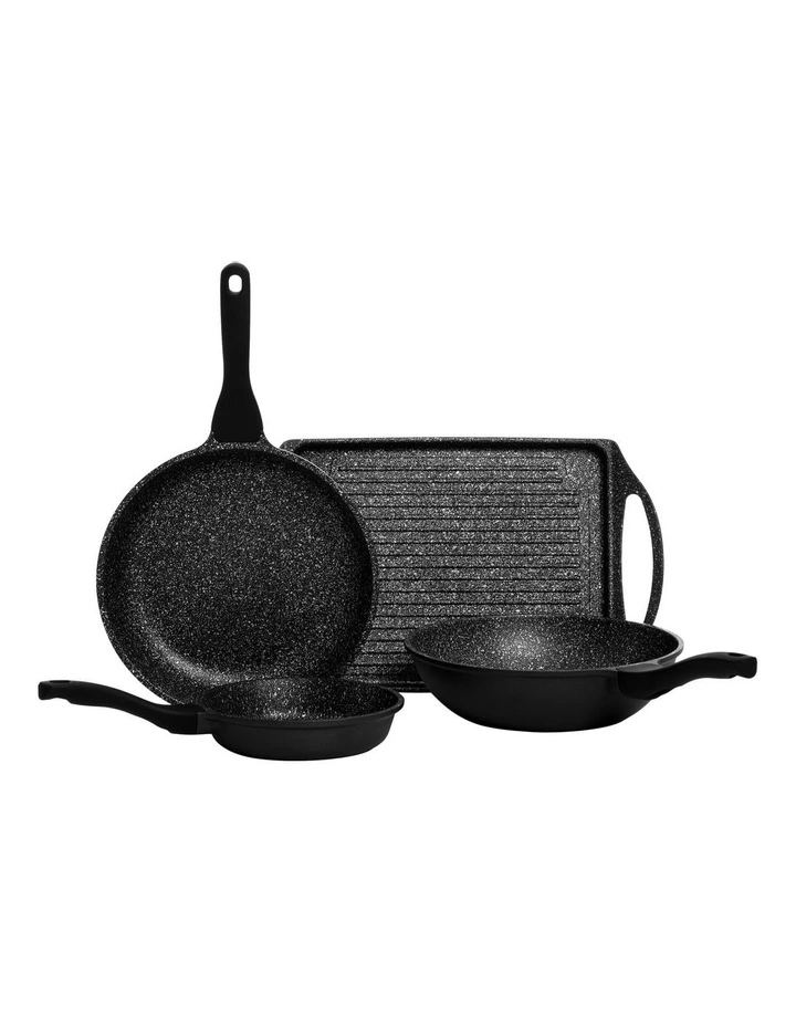 The Cooks Collective Classic Non-Stick 10 Piece Cookset in Black | MYER