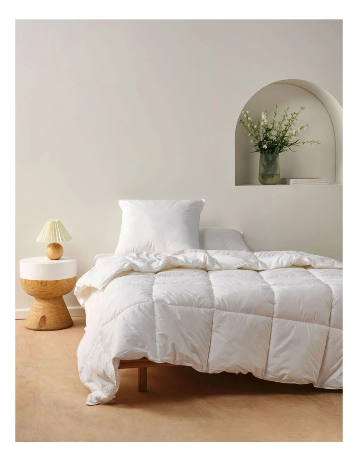 Linen House All Seasons Quilt 380 GSM in White | MYER