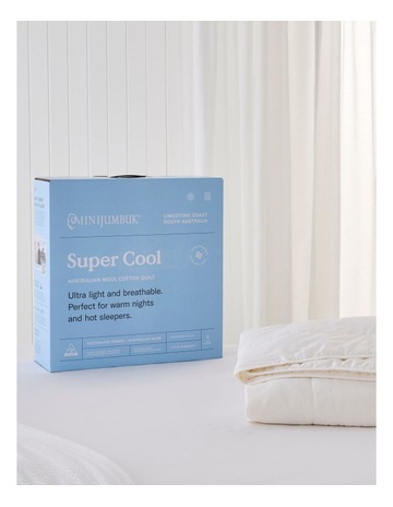 MiniJumbuk Everyday Australian Wool Quilt in White | MYER