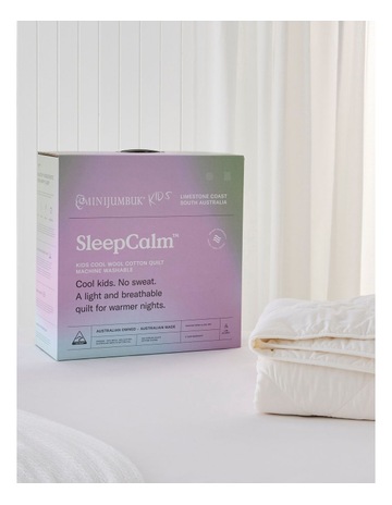 MiniJumbuk Sleep Calm Everyday Wool Quilt in White | MYER