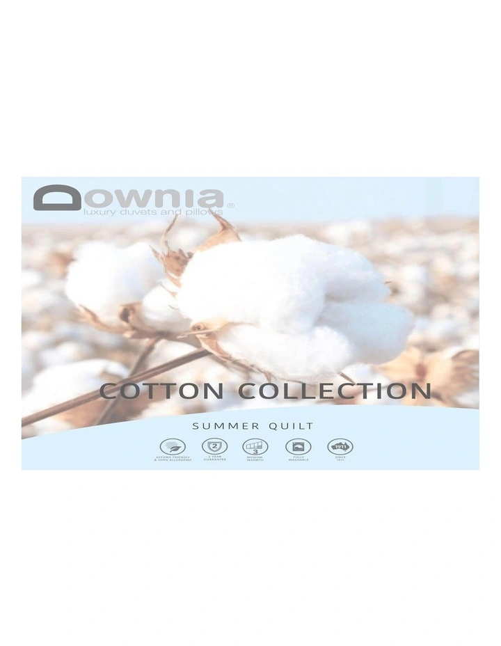 Downia Cotton Collection Summer Quilt in White | MYER