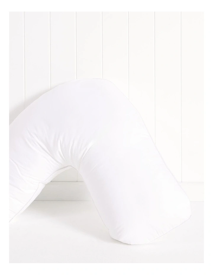 Heritage Curved Pillow in White | MYER