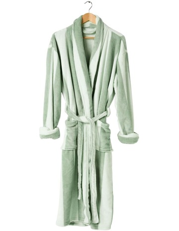 Linen House Ocean City Bath Robe In Jade | MYER