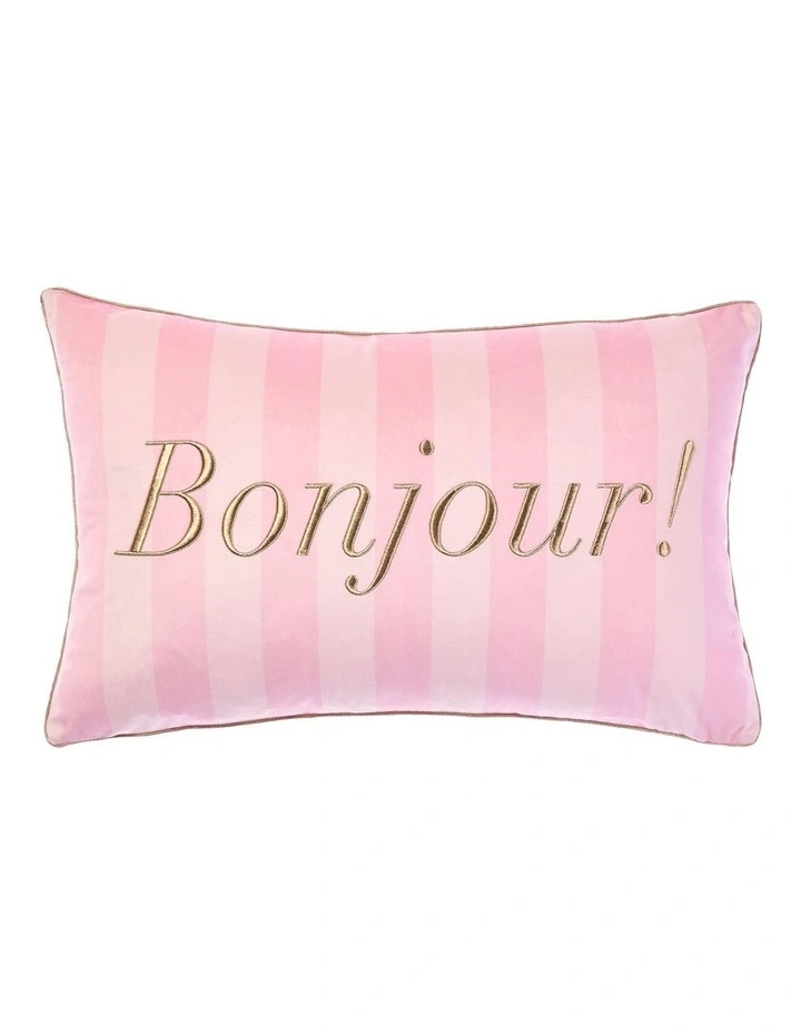 Claris The Chicest Mouse In Paris Bonjour Cushion 35x55cm In Rose | MYER