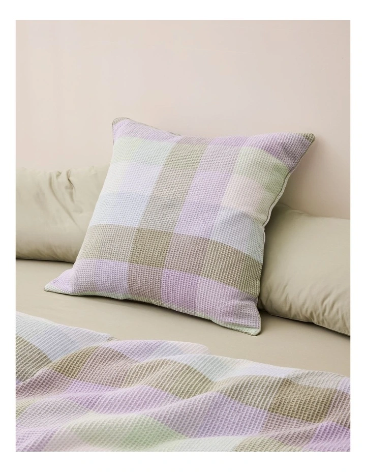 Sheet Society Tully Waffle Quilt Cover Set in Mia Gingham | MYER Sheet Society Tully Waffle Quilt Cover Set in Mia Gingham | MYER
