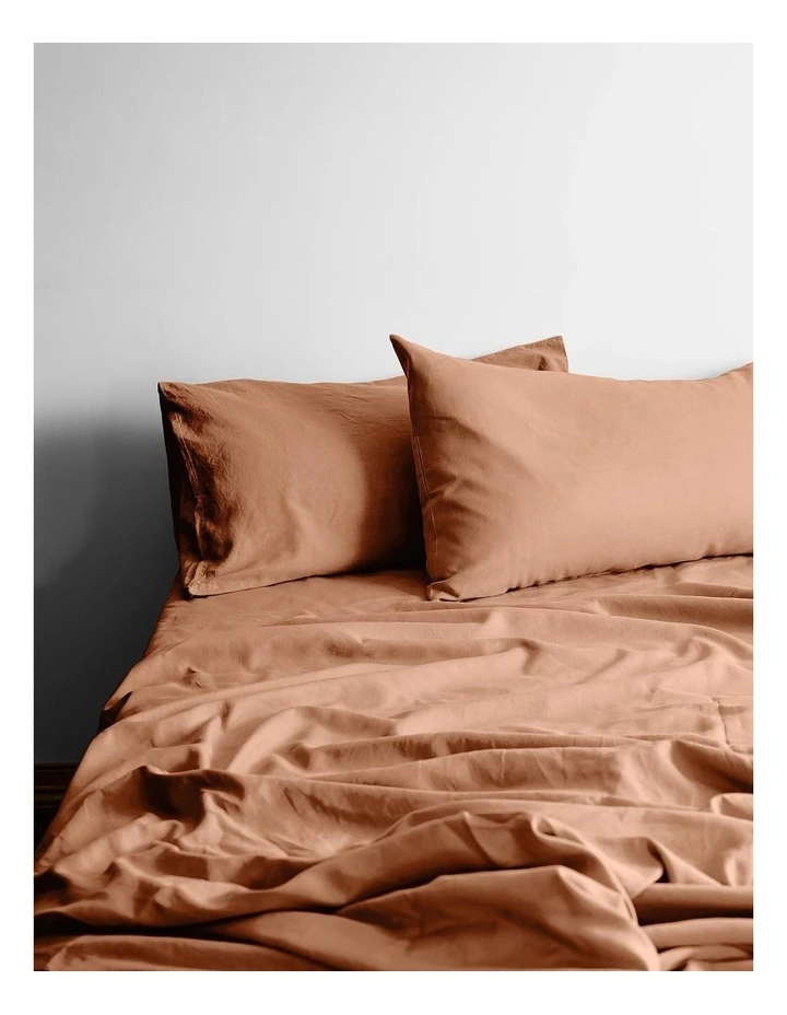 Aura Home Maison Vintage Sheet Set Hazelnut | MYER