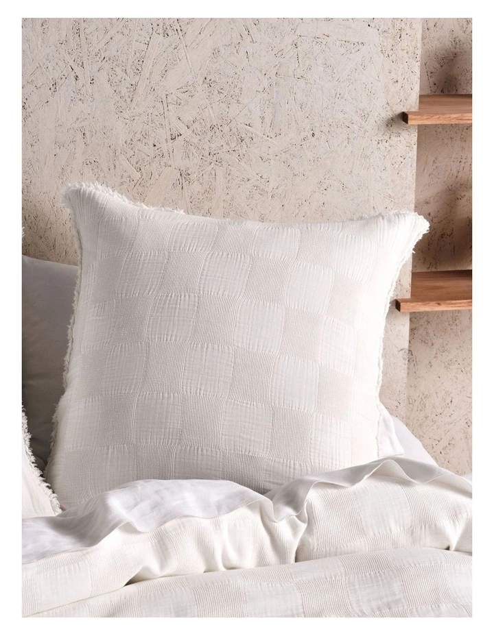 Linen House Capri Quilt Cover Set in White | MYER