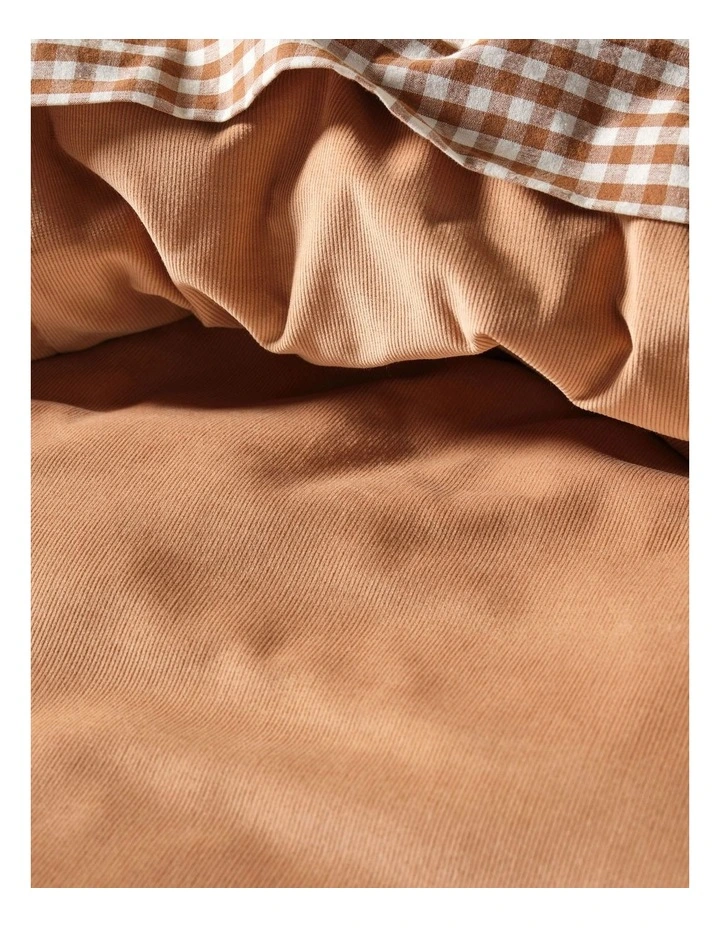 Linen House Den Quilt Cover Set in Caramel | MYER