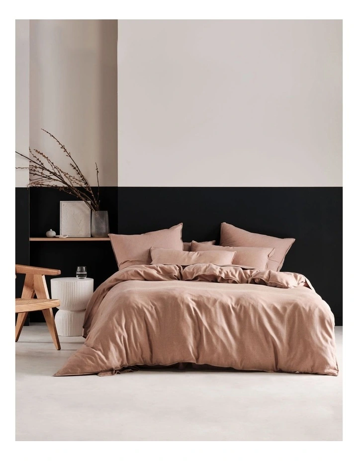 Linen House Rejeaneration Rialta Quilt Cover Set in Rust | MYER