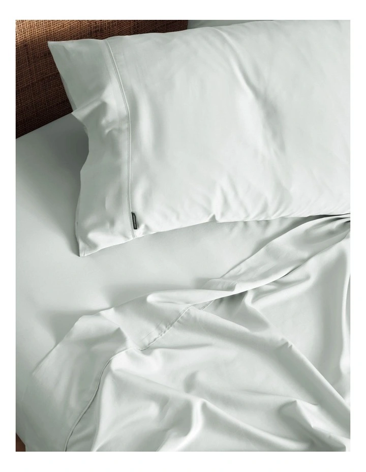 Linen House Nara Bamboo Cotton 400TC Sheet Set in Sky | MYER