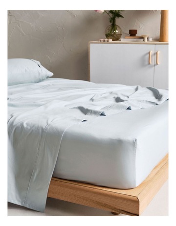 Linen House Augusta 500TC Sheet Set In Pale Blue | MYER