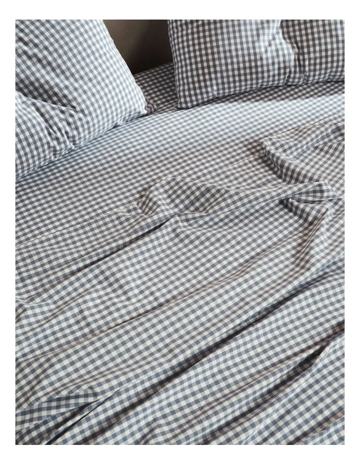 Linen House Springsteen Sheet Set In Blue | MYER