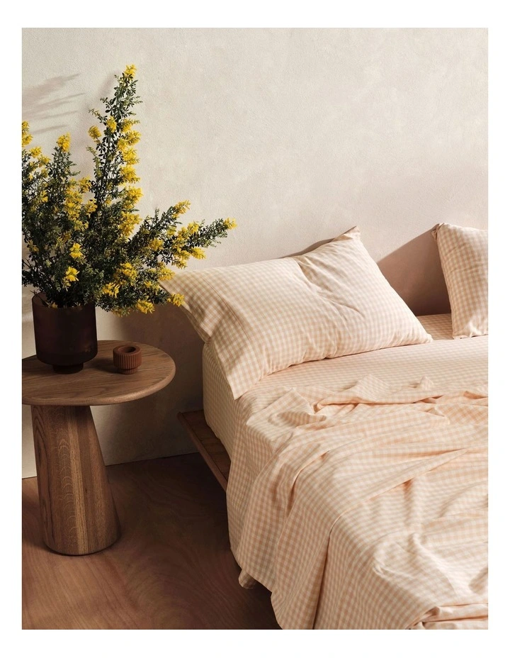 Linen House Springsteen Sheet Set In Peach | MYER