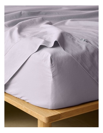 Vue Stonewashed Cotton Quilt Cover Set In Purple Heather | MYER