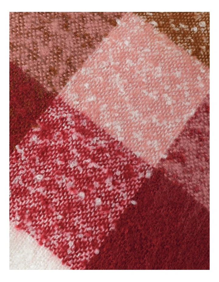 Vue Check Cushion in Pink | MYER