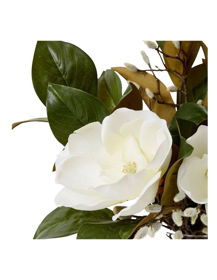 Elme Living Magnolia Leaf Mix-Alma Vase in White | MYER