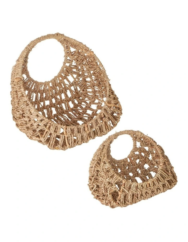 Cooper & Co Set of 2 Hart Wall Plant Holder in Natural | MYER