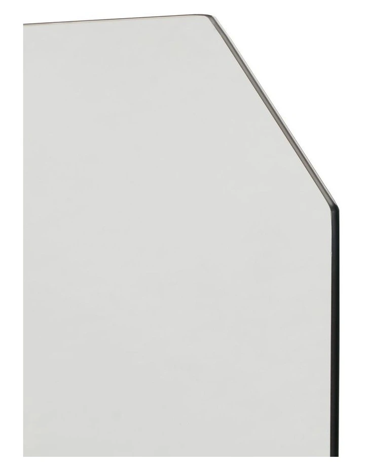 Cooper & Co Issy Urban Octagon Frameless Wall Mirror 70x50cm in Silver ...