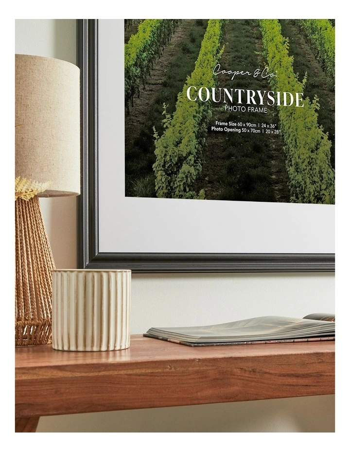 Cooper & Co 96x66cm Countryside Photo Frame in Black | MYER
