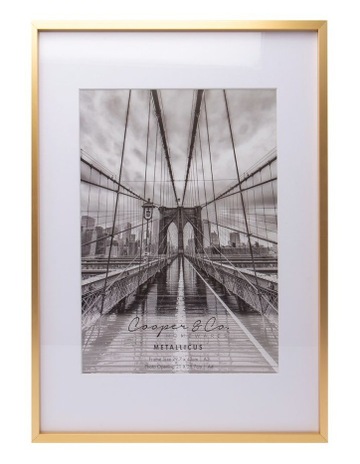 Cooper & Co Premium Metallicus Metal Photo Frames 6x8 Matt to 4x6 Set ...