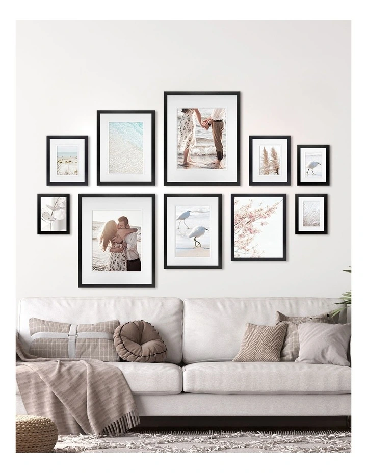 Profile Australia Deluxe Gallery Wall Set C (10 Frames) In Black | MYER