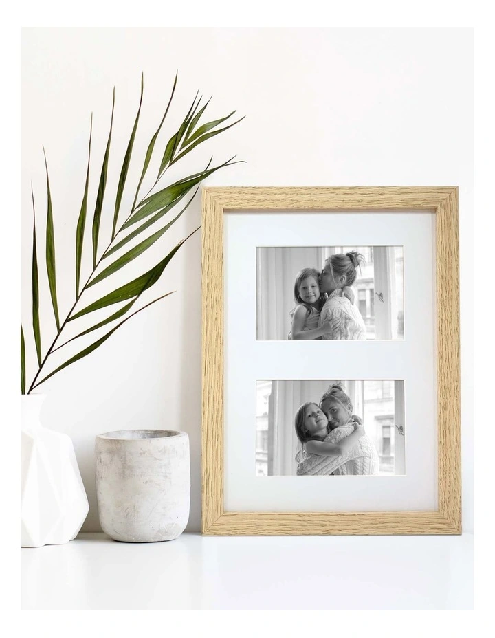 Vue Photo Frame A4/Dbl 10x15cm in Natural | MYER