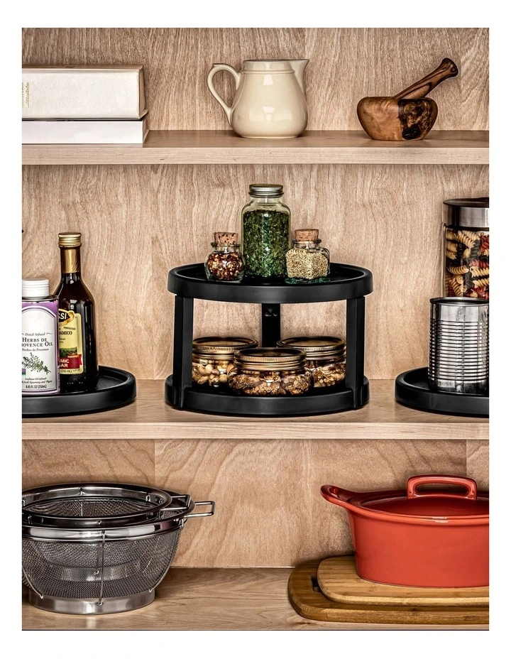 Madesmart Basic Twin Turntable 24cm in Carbon | MYER