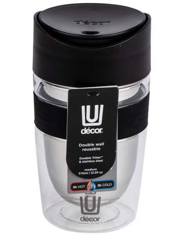 Decor Insulated Wine and Coffee Cup 350ml in Stainless Steel | MYER