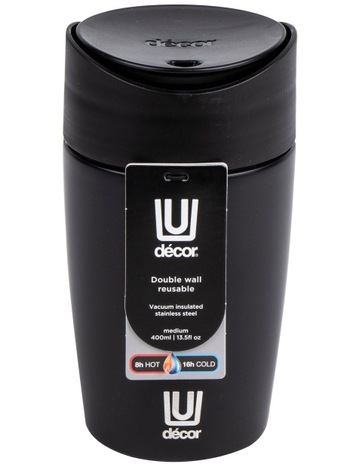 Decor Insulated Wine and Coffee Cup 350ml in Stainless Steel | MYER