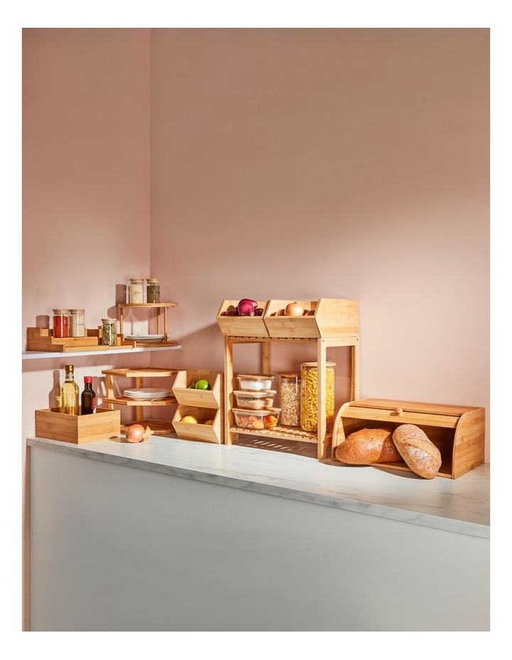 The Cooks Collective Stackable Crate 2 Piece Set 30x20x12.7cm in Bamboo ...