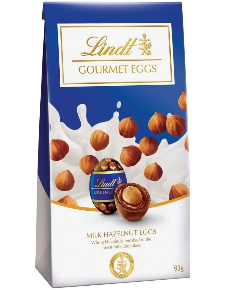 Lindt Milk Hazelnut Egg Bag 93g | MYER