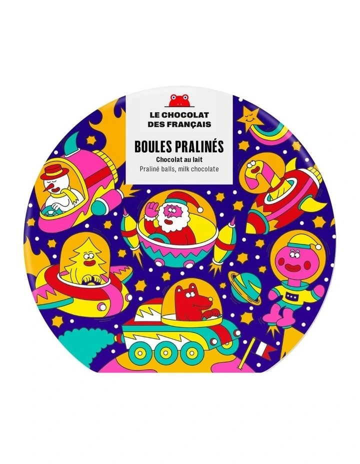 Le Chocolat des Francais Chocolate Praline Balls in Christmas Gift Tin ...