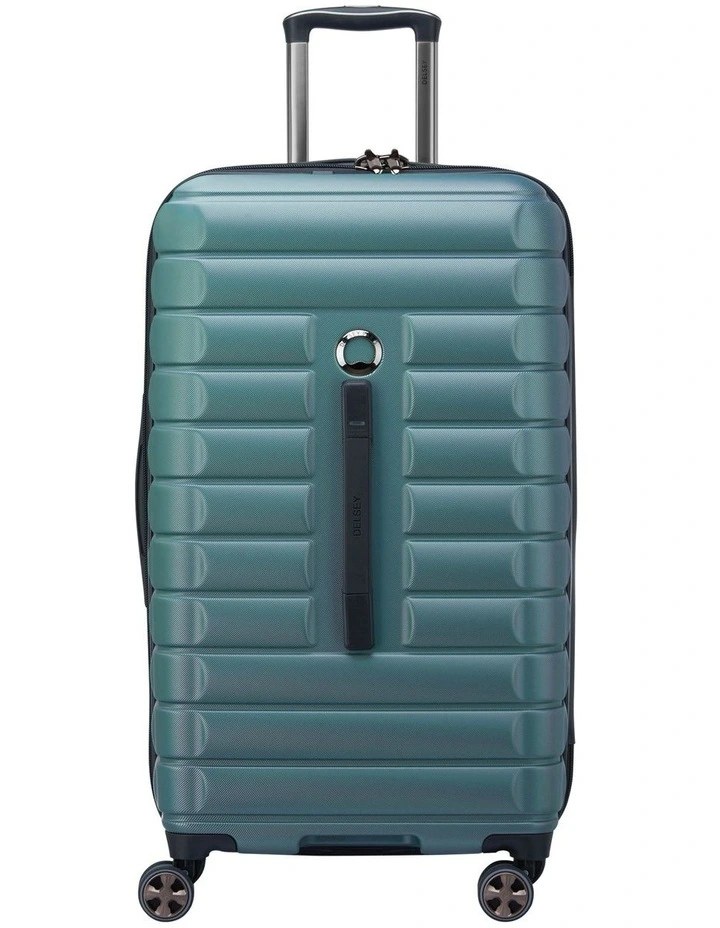 Delsey Shadow 5.0 73cm Trunk Checkin Suitcase in Green | MYER
