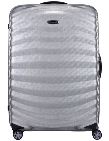 Samsonite Lite-Shock 81cm Sport Spinner Suitcase in Silver | MYER