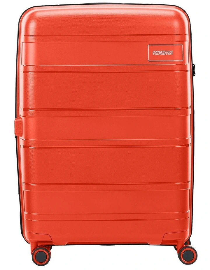 American Tourister Light Max 69cm Spinner Suitcase in Flame Orange | MYER