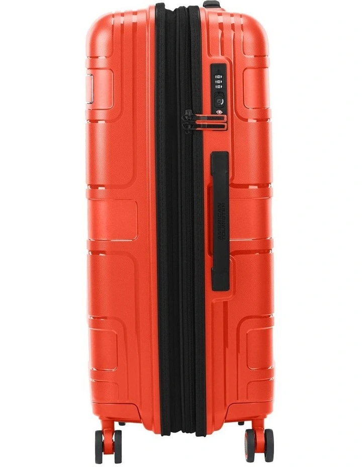 American Tourister Light Max Spinner 69cm in Flame Orange | MYER