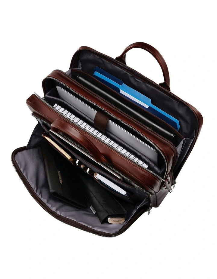 Samsonite Classic Leather Toploader Bag in Mahogany | MYER