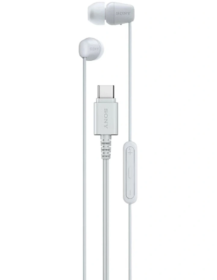 Sony USBC Passive Model Headphone IEREX15CW in White | MYER