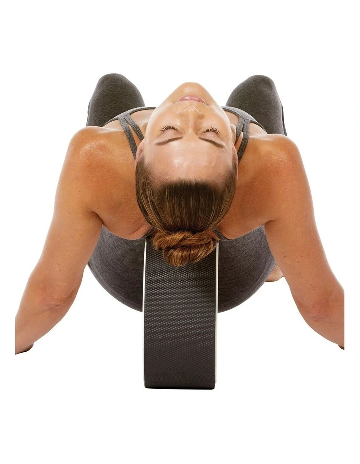 Gaiam Deep Stretch Back Wheel Black/White | MYER