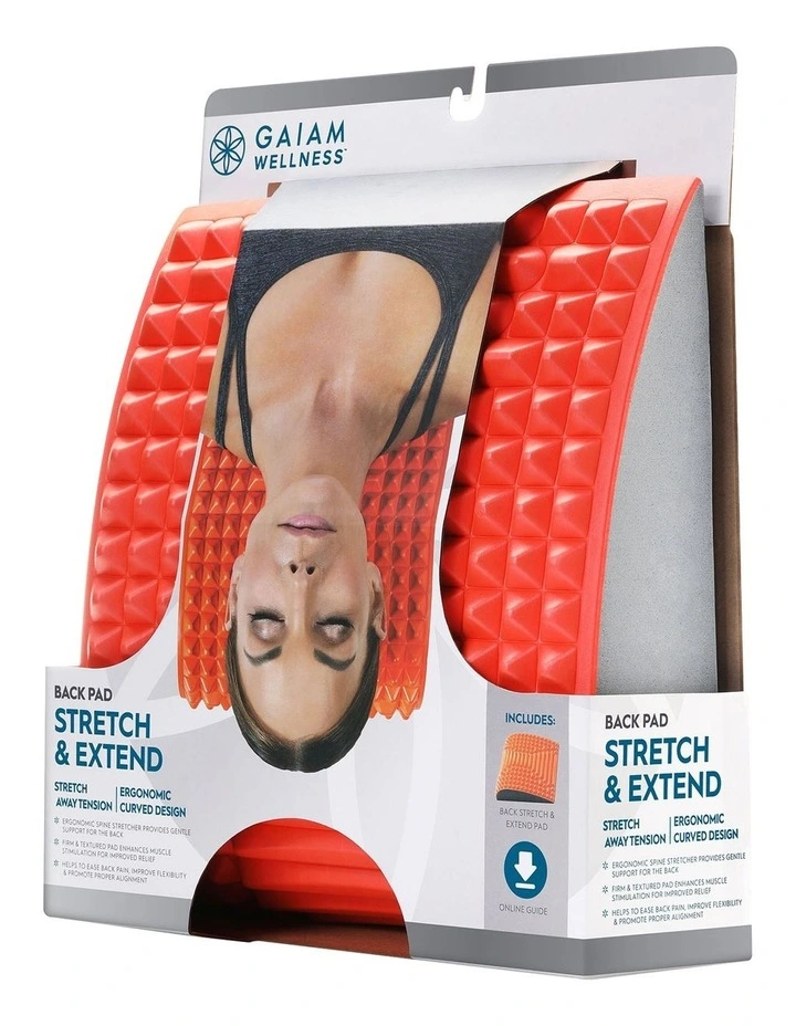 Gaiam Wellness Back Stretch And Extend Pad in Orange | MYER