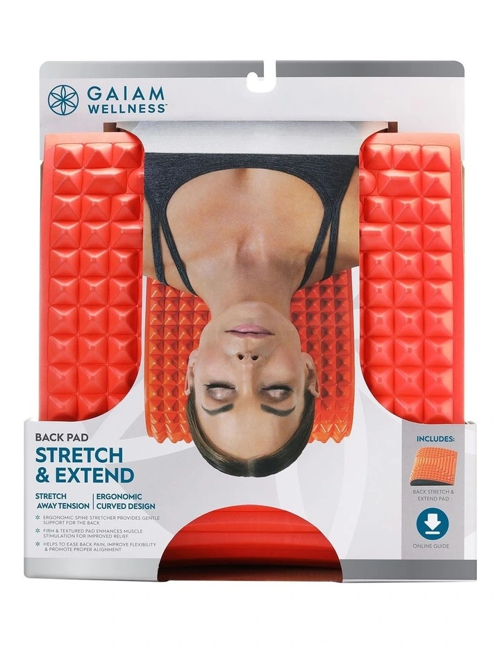 Gaiam Wellness Back Stretch And Extend Pad in Orange | MYER