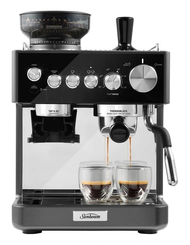 Sunbeam Origins Sense Espresso Machine in Graphite | MYER