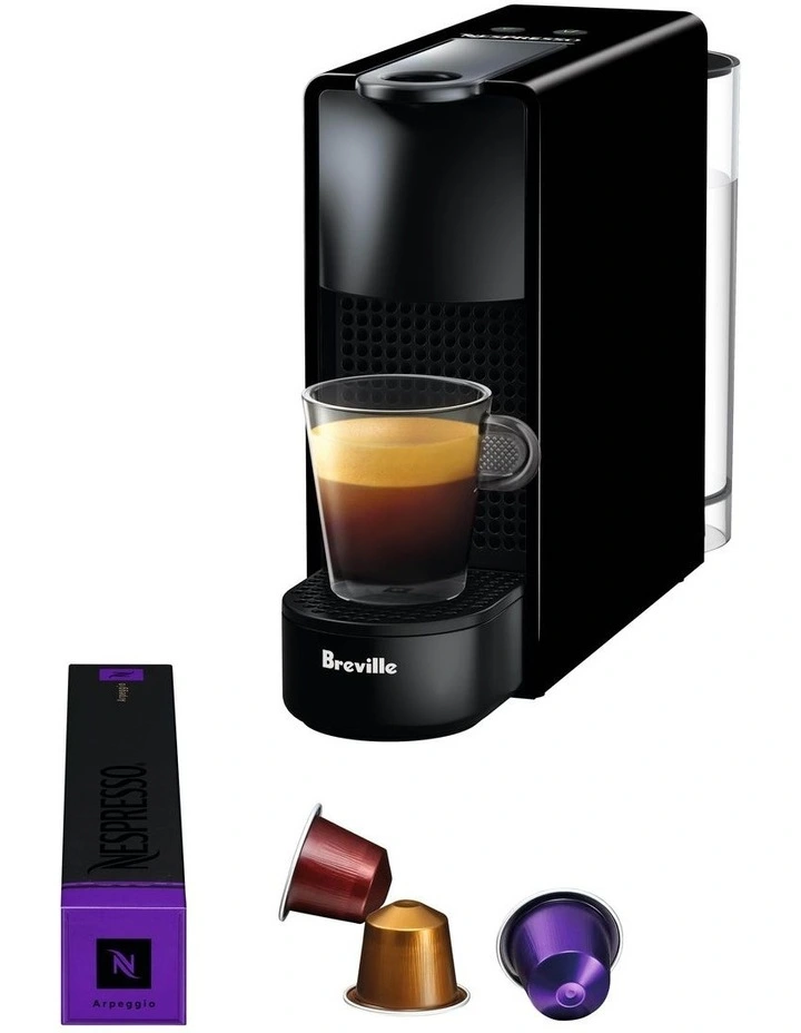 Nespresso Essenza Mini & Milk Capsule Coffee Machine BEC250BLK | MYER
