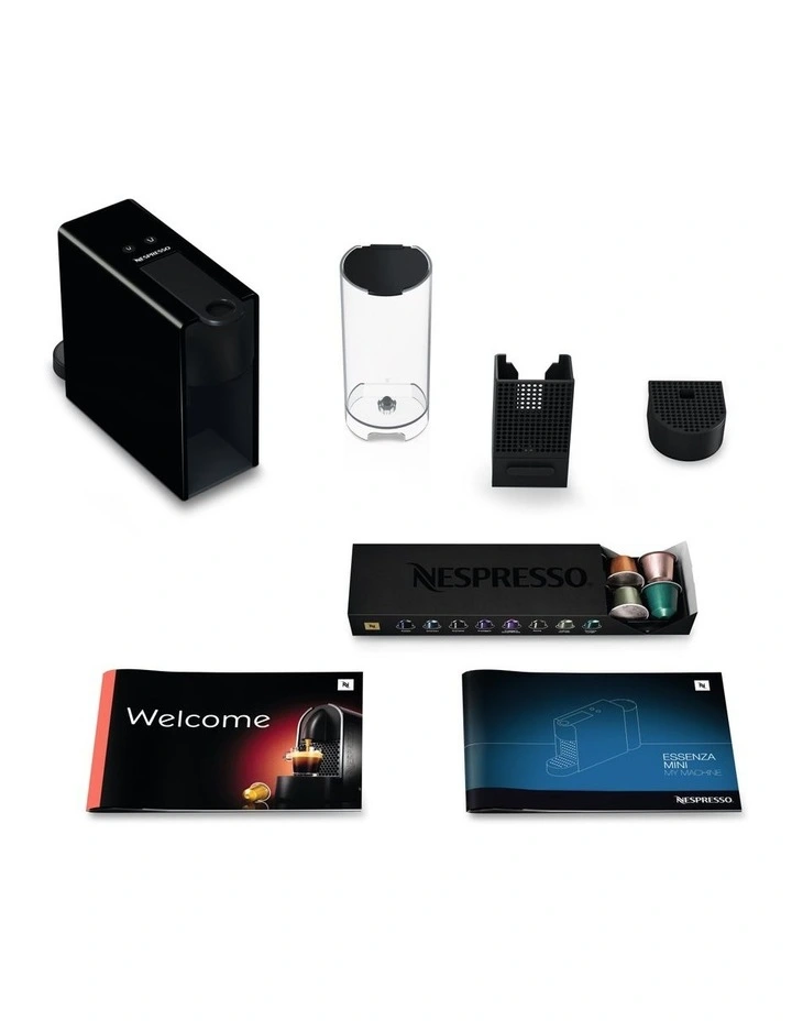 Nespresso Essenza Mini & Milk Capsule Coffee Machine BEC250BLK | MYER
